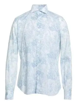 DANDYLIFE BY BARBA NAPOLI Shirt Sky Size Cotton - Blue