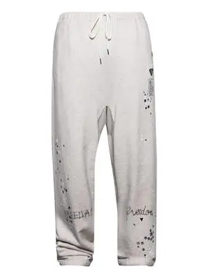 Mihara Yasuhiro Embellished Distressed Pants - White