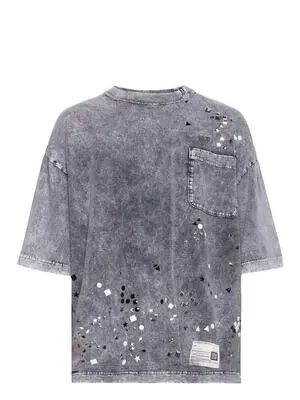 Mihara Yasuhiro Embellished Bleached Tee - Grey