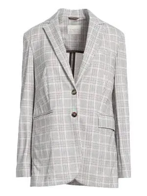 CIRCOLO 1901 CIRCOLO 1901 Single-Breasted Glen Plaid Blazer
