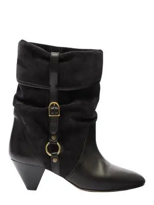 Isabel Marant Darner Buckle Boots - Black