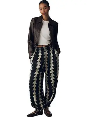 HOPE FOR FLOWERS BY TRACY REESE Printed Balloon Pants - Black & White