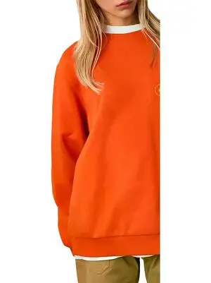 Gramicci Long-sleeve Crew-neck Sweatshirt - Orange
