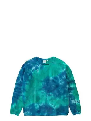 Gramicci Tie-dye Crew-neck Long-sleeve Sweatshirt - Blue