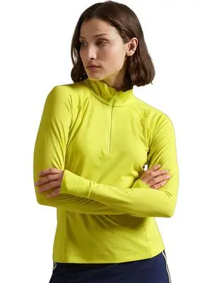 Ralph Lauren Stretch-jersey Quarter-zip - Laser Yellow