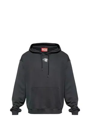 DIESEL Logo-plaque Hoodie - Black