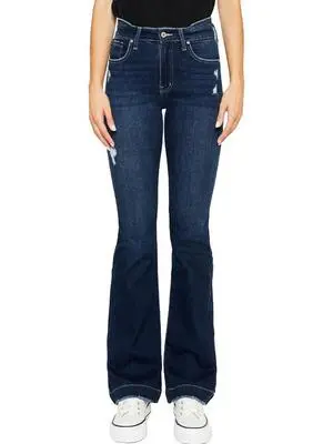 KANCAN High-rise Bootcut Stretch Jeans - Dark Wash