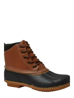 LANDS' END Insulated Duck Boots Hazelnut Leather