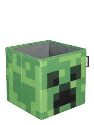 MINECRAFT Fabric Storage Boxes 2 Piece Creeper & Crafting Table - Multicolored