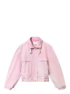 MARANT ETOILE Joseline Denim Jacket - Pink