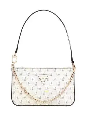 Guess Chain-detail Shoulder Bag - White