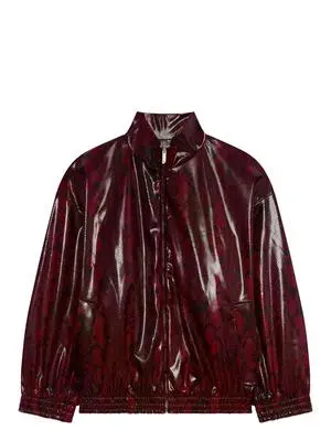 GCDS Zip Snakeskin Jacket