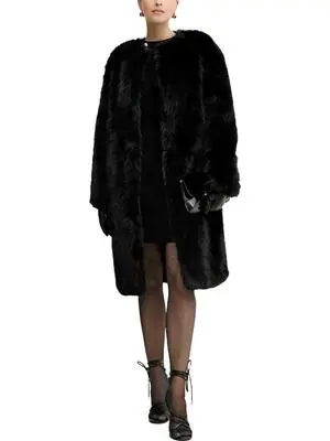 SILVIAN HEACH Faux-fur Coat - Black