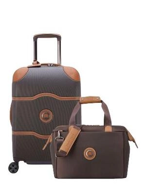 DELSEY PARIS Delsey Paris Chatelet Air 2.0 Weekender Duffle & 21" Carry-On Spinner Luggage Set Brown