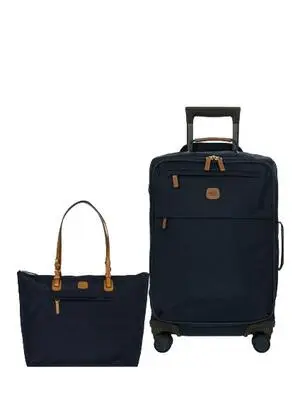 Bric'S X Travel Carry-on Spinner And Sportina Tote Bag Luggage Set - Navy