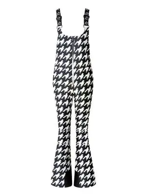 Perfect Moment Patterned Ski Bib - Black