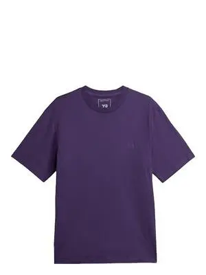 Adidas Y3 Regular Short Sleeve Tee Shirt - Aurora Plum