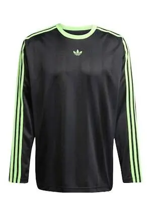 Adidas Adicolor Jacquard Longsleeve Jersey - Black Signal Green