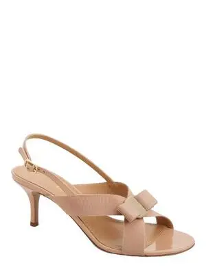 FERRAGAMO Rima Vara Bow Slingback Sandal - Amaretti Amaretti Biscotto
