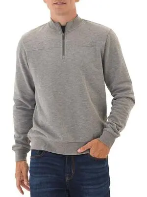 THREADS 4 THOUGHT Christian Comfort Quarter Zip Pullover Heather Grey