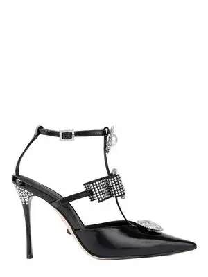 Kurt Geiger Bow Embellished Gladiator Pumps Black