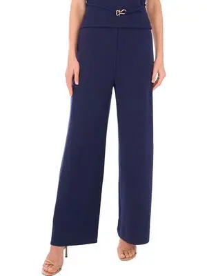 Vince Camuto Wide Leg Pull On Pants - Classic Navy