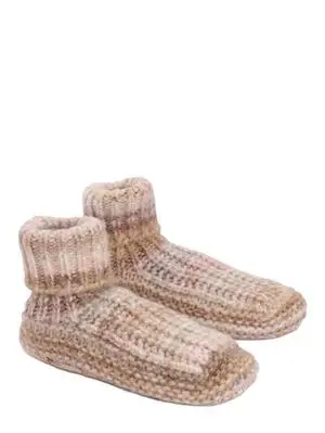 MUK LUKS Spacedye Cuff Bootie Cream Multi