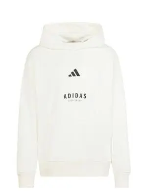 Adidas All Szn Fleece Graphic Hoodie - Off White/black