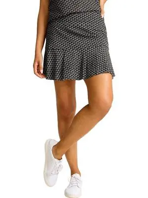 Tommy Bahama Abby Puerto Ruffle Hem Skort - Black