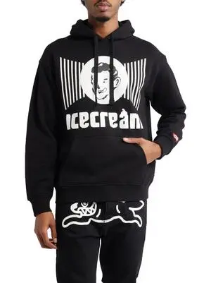 ICECREAM Coneman Graphic Hoodie - Black