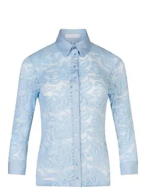 ANNE FONTAINE Nahia Stretch Lace Shirt