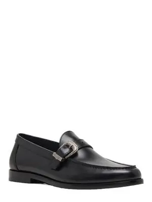 Steve Madden Alcona Loafer Black Leather