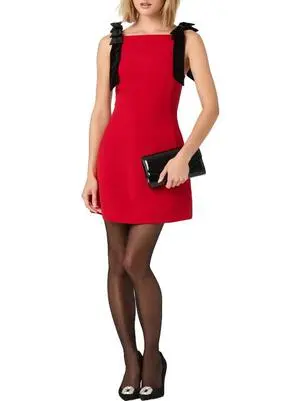 Astr The Label Ambria Bow Minidress - Red
