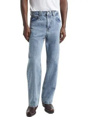 SECOND / LAYER Big Papi Relaxed Fit Straight Leg Jeans - Vintage Stone Wash