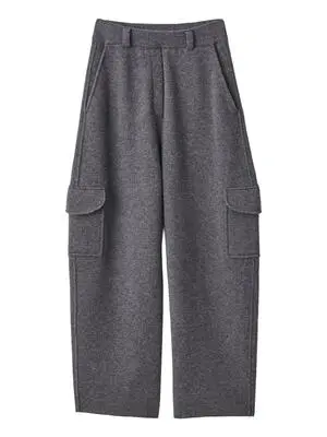 LISA YANG Azaria Cashmere Barrel-leg Pants - Graphite