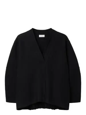 HOUSE OF DAGMAR Long Merino Wool Cardigan - Black