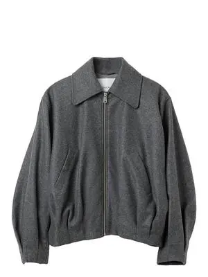 HOUSE OF DAGMAR Wool-blend Blouson Jacket - Grey