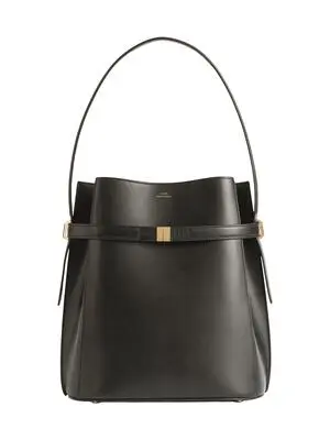 TOTÊME Belted Bucket Bag - Bark