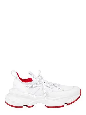CHRISTIAN LOUBOUTIN Red Runner Sneakers - White