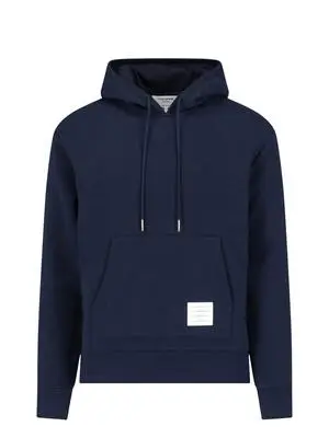 Thom Browne Tricolour Back Band Hoodie - Blue