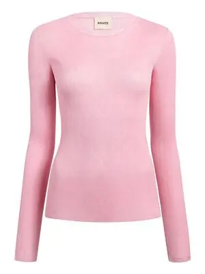 KHAITE Mosi Long Sleeve Top