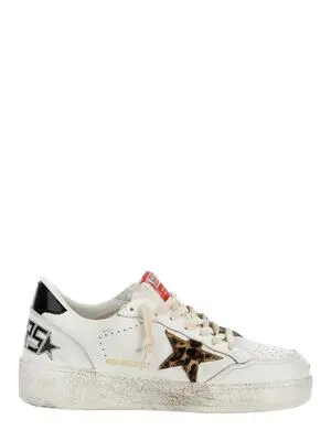 GOLDEN GOOSE Ball Star Sneakers With Horsehair Star - White