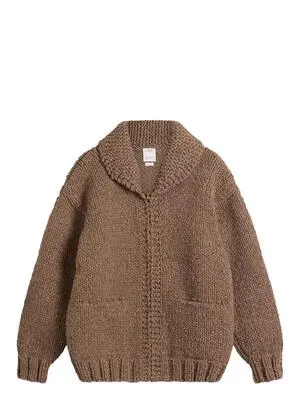Visvim Cowichan Hand Knit Jacket - Brown