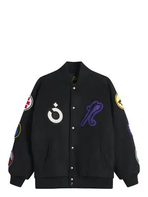 NOMARHYTHM TEXTILE NOMARHYTHM TEXTILE X Needles Patch Varsity Jacket
