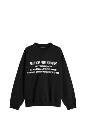 COLE BUXTON Art Department Sweatshirt - Black