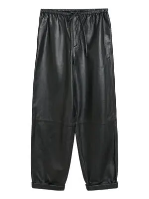 BY MALENE BIRGER Joanni Leather Trousers - Black