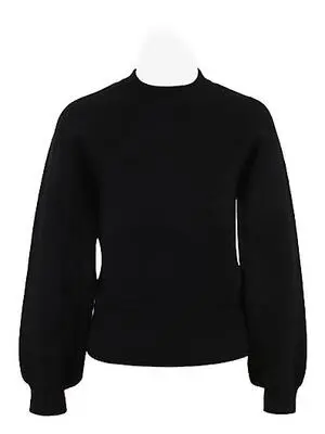 House Of Cb Relaxed-fit Wool-blend Jumper - Black