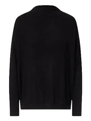 Eberjey Cozy Time Mockneck Modal-jersey Top - Black