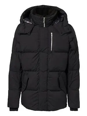 Moose Knuckles Everest 3q Puffer Hooded Woven-down Jacket - Black