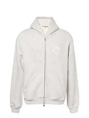THE COUTURE CLUB Monogram Emblem Relaxed-Fit Cotton-Blend Hoodie